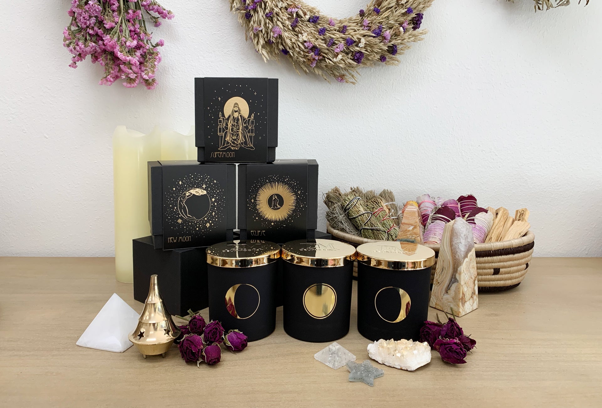 Moon Phase Candle - Mama Wunderbar